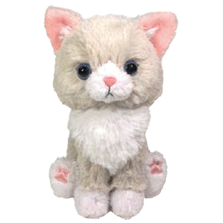 商品仕様手触り、抱き心地もやわらか♪ おすわりやねそべりができる可愛いこねこちゃんのぬいぐるみ！ 【サイズ】約H16.5×W10×D14cm【素材】ポリエステル【重量】約60g特記事項※画像はあくまでも商品イメージになります。実際の商品と色...