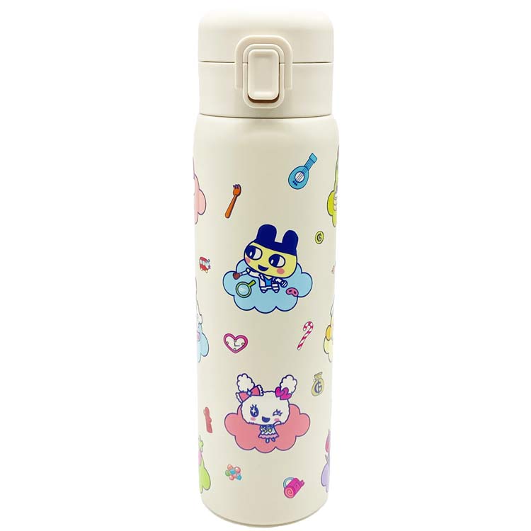 商品仕様【サイズ】 本体：約W65×H228×D75mm パッケージ：約W68×H241×D76mm 【容量】約480ml 【重量】約234g 【素材】本体：ステンレス/蓋：ポリプロピレン/ロックカバー・開閉ボタン：ABS樹脂/パッキン：シ...