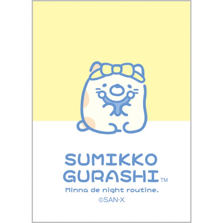 商品仕様すみっコたちの寝る前の様子をいつもとは少し違ったゆるいタッチで描いた『ナイトルーティーン』シリーズ！ ヘアバンドやお気に入りの小物を持ったすみっコたちのナイトルーティーンに注目♪ 【パッケージサイズ】約105×55mm 【仕様】防水...