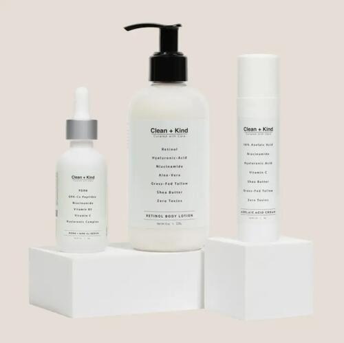 メーカー Clean+Kind 商品名 3点セット 内容量 美容液60ml アゼライン酸クリーム56g レチノールローション226g 商品説明 【Clean+Kind】 成分を第一に考える人のためのスキンケアメーカー。 すべての製品は、高い...