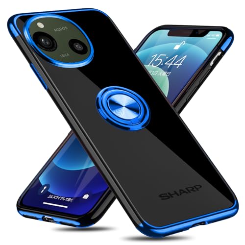 ■商品説明■ AQUOS Sense9 ケース リング付き SH-53E SHG14 SH-M29 ケース クリア 耐衝撃 スタンド機能 透明 TPU 車載ホルダー対応 落下防止 防塵 薄型 軽量 一体型 変形防止 全面保護カバー アクオス...