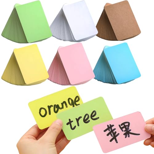 ■商品説明■ 単語帳 単語カード 無地 300枚入 無地カード 名刺サイズ メッセージカード ミニ 暗記カード ミニメッセージカード 【仕様】サイズ：89mm×52mm ／ セット数：50枚入り×6箱（計300枚） ／ 材質：厚紙 ／ カラ...