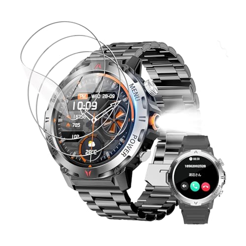 ■商品説明■ EVIO スマートウォッチ 2025最新型 懐中電灯 1.43インチ 保護フィルム 高感度 高い透明度 反射低減 指紋防止 柔軟液晶保護フィルム 保護フィルム 3枚入り 対応機種 対応 スマートウォッチ 1.43インチ大画面 ...