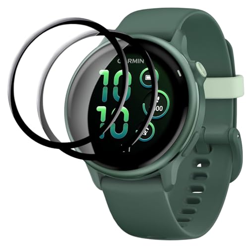 ■商品説明■ New Garmin Vivoactive 6 フィルム (2枚入り) PET複合素材の採用 3D曲面エッジフルカバーフィルム 超薄 全面保護 耐指紋 撥油性 高透過率 飛散防止処理 Garmin Vivoactive 6 保...
