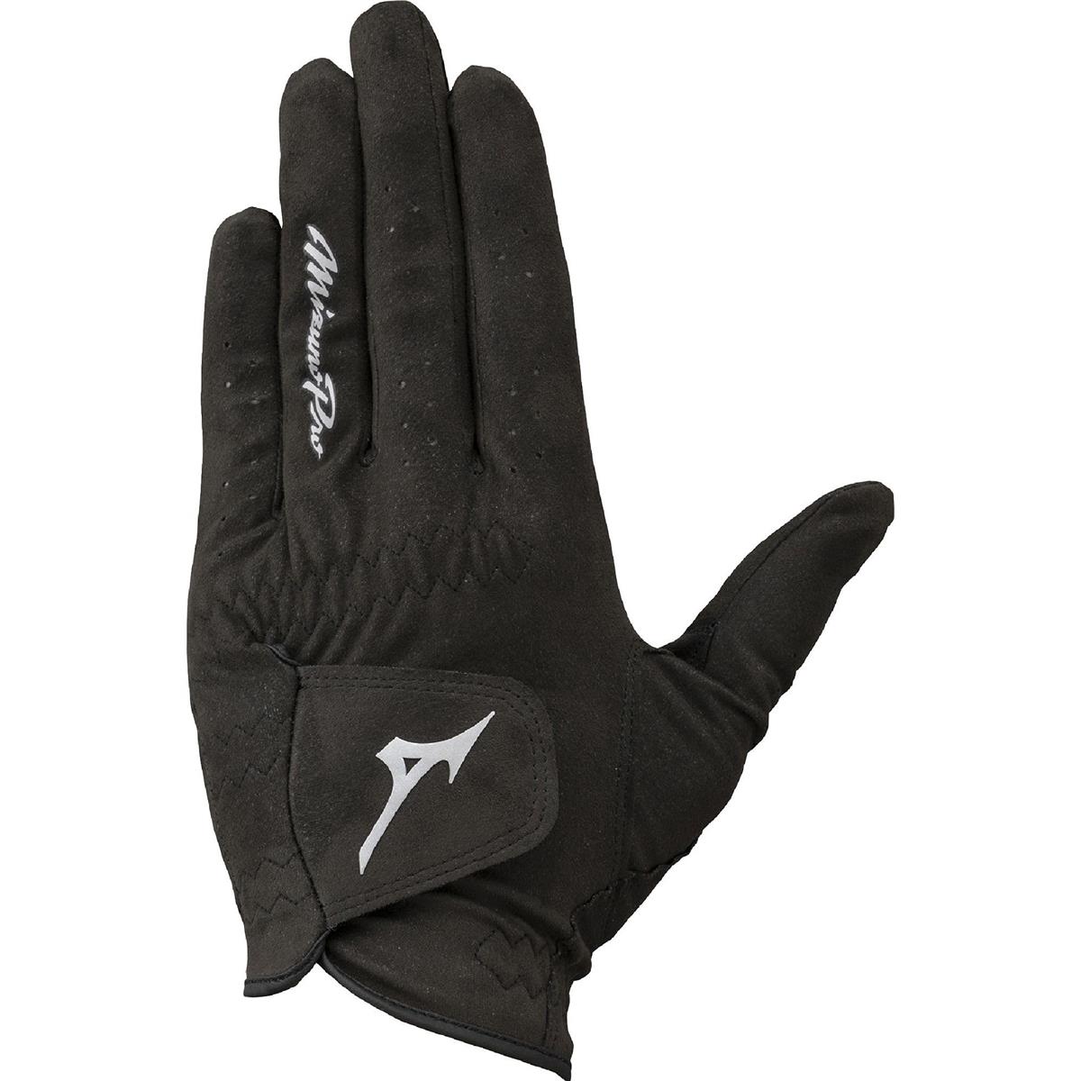サイズ：21cm◆商品名：MIZUNO(ミズノ) ゴルフグローブ ミズノプロ メンズ 左手用 ブラック 21cm 5MJML453ツアー用モデルに求められる“素手感覚の装着性”を実現させるために、伸縮性と薄さを高次元で兼ね備えた『新規スエー...