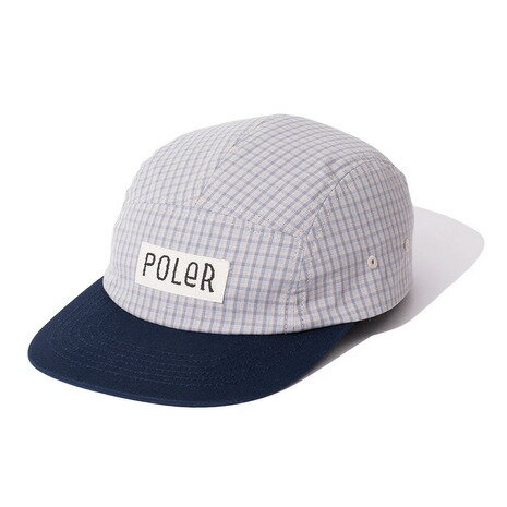 ●素材:コットン100%●メーカーカラー表記:BEIGE/NAVY●サイズ(OS):【頭囲】59cm 【帽高】16cm 【ツバ】7cm●POLERの定番として人気を博している5パネルキャップのクラウンにチェック素材をあしらいアップデート。●...