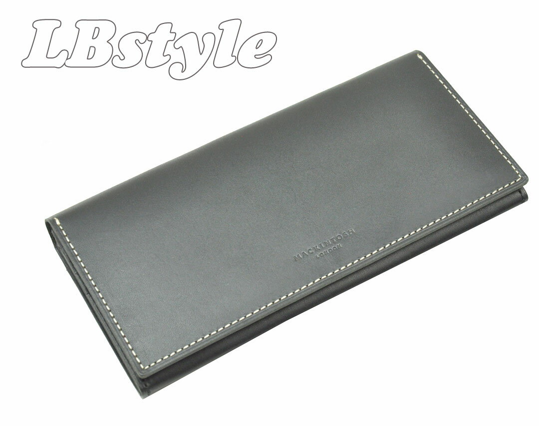 MACKINTOSH　マッキントッシュ 牛革　小銭入れ付き　長財布です。 素　材 牛革 カラー クロ サイズ 19.5cm×9.5cm 仕　様 札入れ×1、カード入れ×10、小銭入れ×1、ポケット×3 状　態 新品　箱無し ※展示品　少々細...