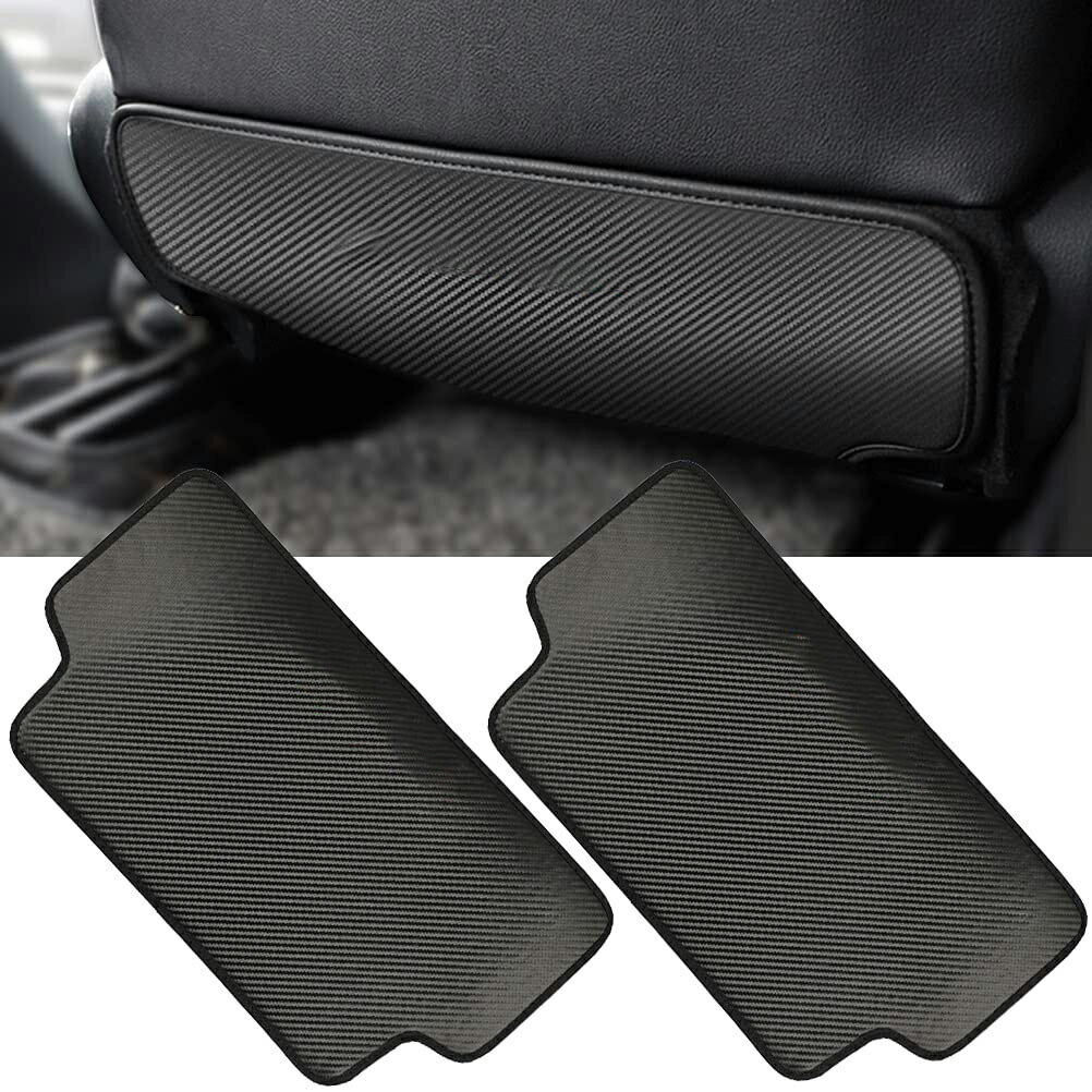 【 RAV4 専用】新型RAV4 XA50系 2019年4月~ 専用対応、 RAV4 シート バック マット キックガードは、実車にフィッティングを確認した、運転席/助手席用 2Pセットの 内装パーツです。 【カーボン調】より良い感触のため...