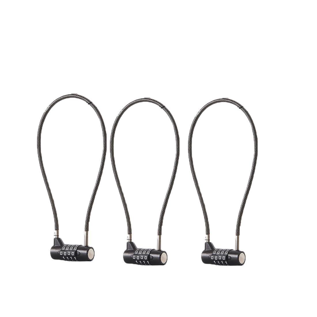 【基本情報】ロック本体は亜鉛合金製で、ロックビームは鋼線 + PVC 柔らかい接着剤です。シンプルでエレガントなブラック、3つの異なるサイズ、さまざまな場所に適しており、幅広い範囲に適しています。【パスワードのロック解除】キー開錠方式と比べ...