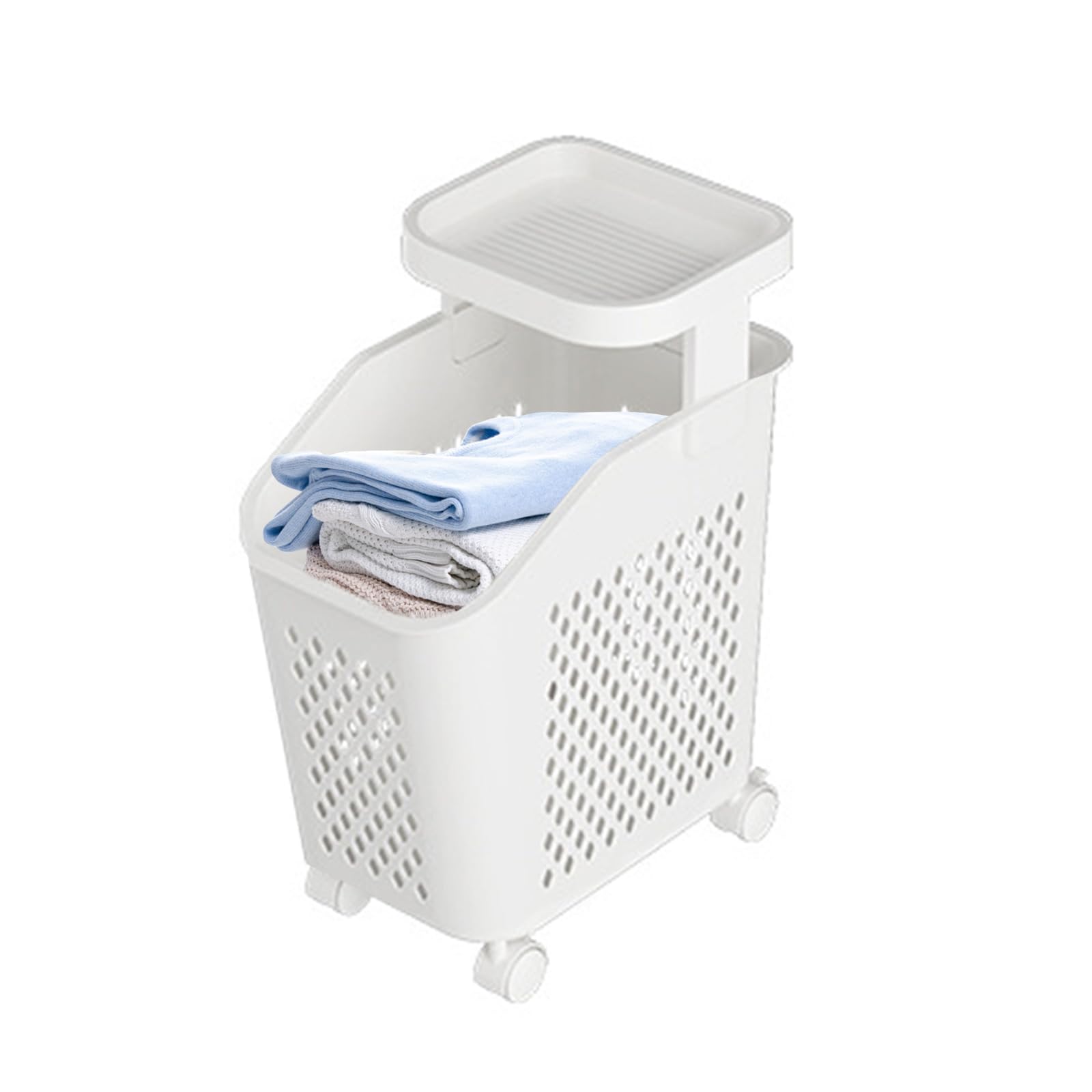【超大容量、軽量で持ち運びが便利】大容量の洗濯バスケットは、洗濯をもっと楽にしてくれます。超大容量で、収納が簡単で、軽量で持ち運びが便利で、好きなところへ自由に移動でき、しっかりとして丈夫で、洗濯の日常を楽々とこなせ、さわやかな家庭生活体験...