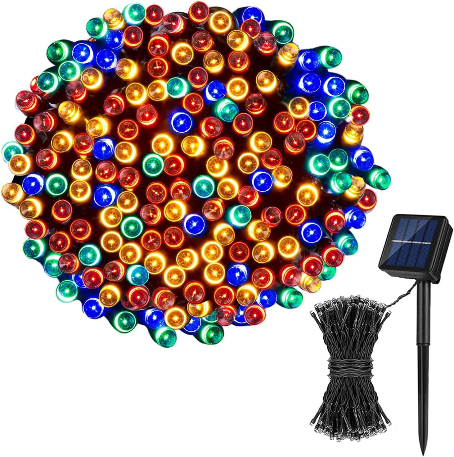 【ソーラー充電式】最新の太陽光充電式なので、電気代は0円！日当たりよい場所に置くだけで自動充電、自動点灯。満充電状態で、一晩約815時間光り続けます。設置後の操作は一切不要です。※注意：充電する前に、スイッチをONの状態で設置してください。...