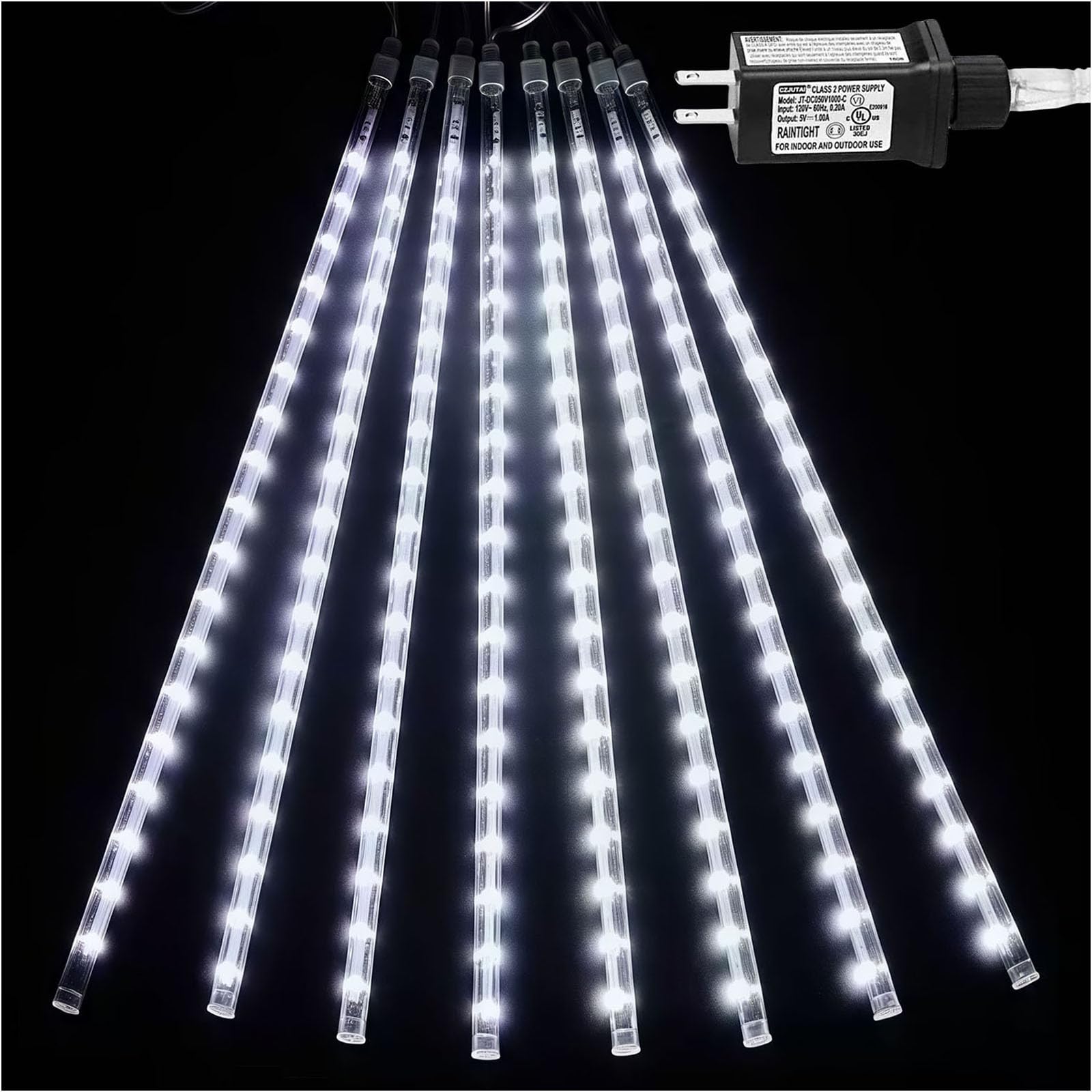 【流れる光で幻想的な空間を演出】両面発光クリスマス 屋外 イルミネーション 防水。光が降っているような、不思議な空間になるイルミネーションライトです。ツリーや木に飾り付けする事で特別な空間の演出ができます。枝に電飾をすればより華やかになりま...