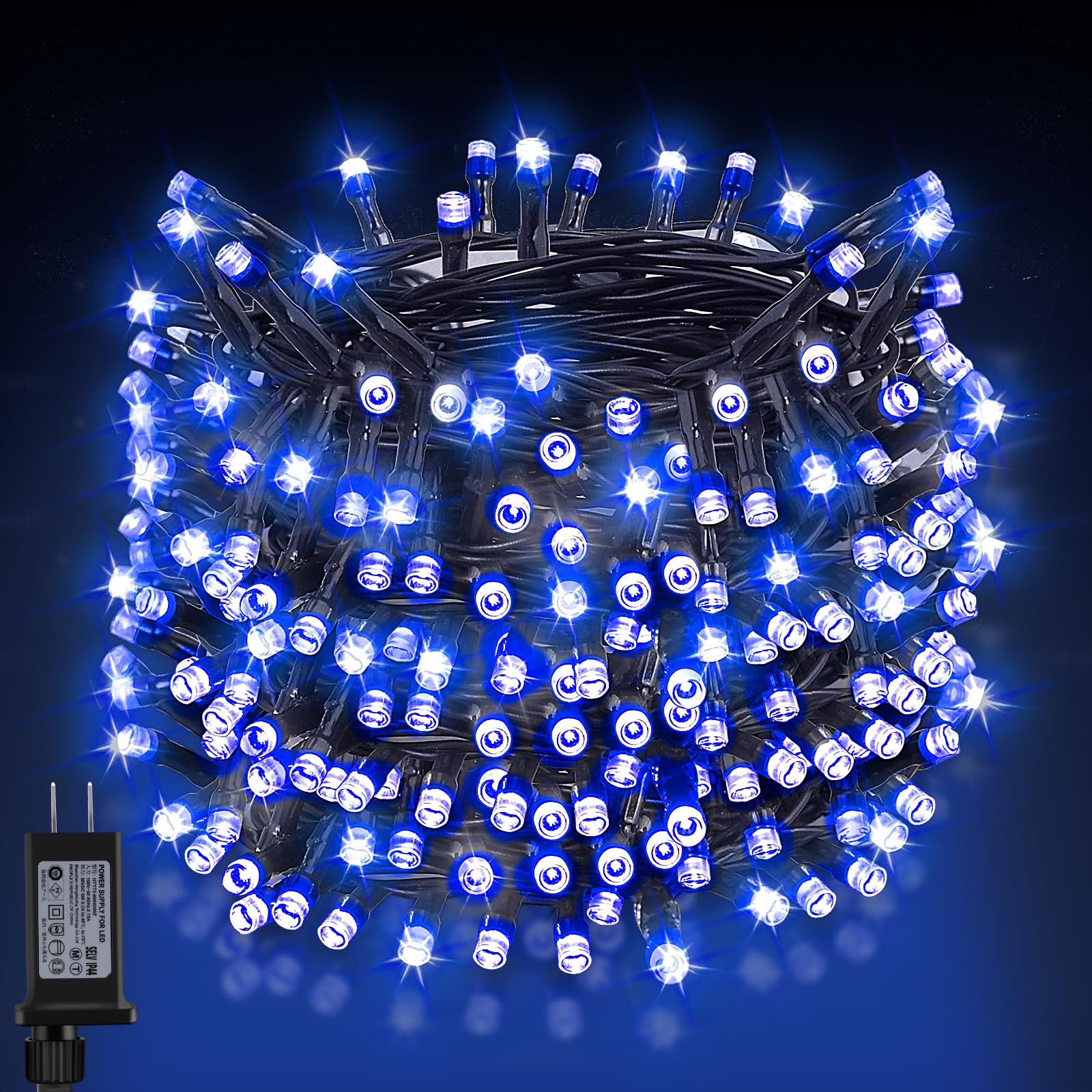 【AC電源式Ledイルミネーションライト】このイルミネーションライトはAC給電式で、通常のソーラー式LEDストリングライトの短い点灯時間と違い、曇りや雨、雪の日にもこの飾りライトはお必要に応じて一晩中、或いは毎日24時間点灯しても実現できま...