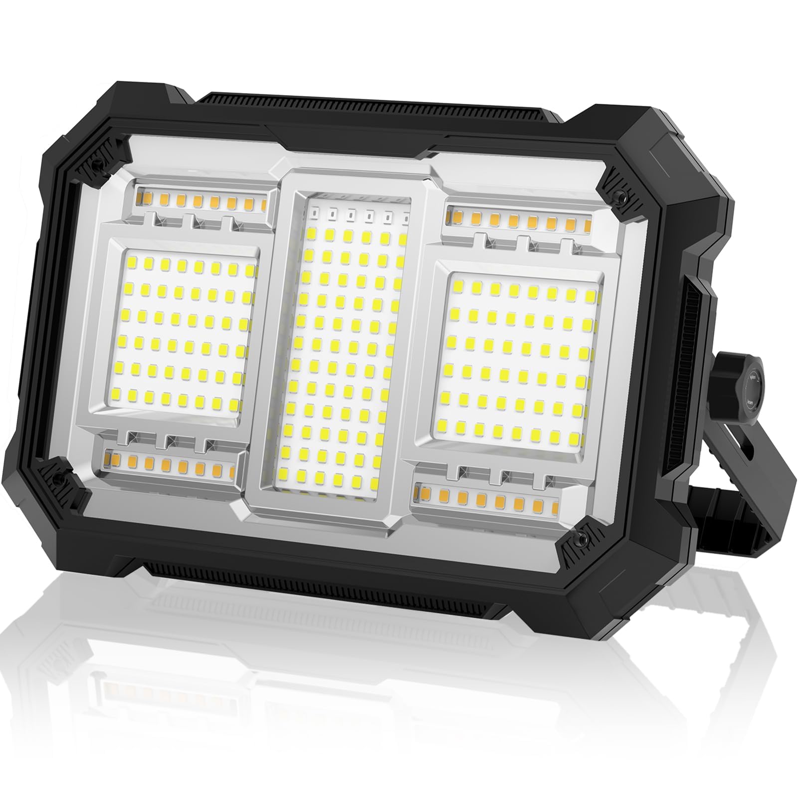 【最大71時間連続点灯?40,000lm超高輝度】400W充電式LED投光器は、40,000lmの超高輝度を実現。206個の厳選された高品質ランプビーズを採用し、従来比2.7倍の明るさを提供。12.5時間〜71時間の連続使用が可能で、50,...