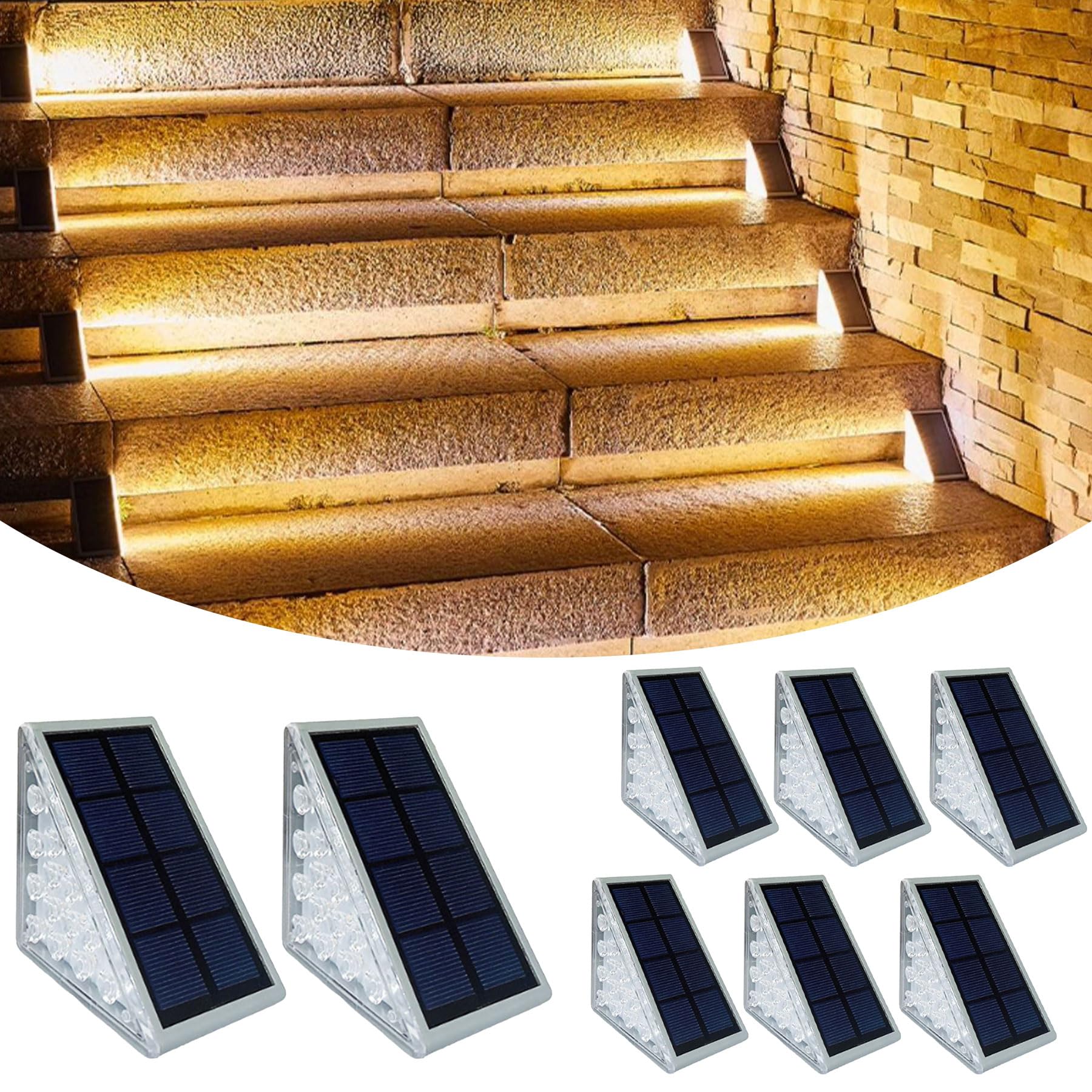 【省エネ】ソーラー階段ライトは、多結晶シリコンソーラーパネル、13 個の LED ランプビーズ、光学レンズ、高輝度、省エネを採用しています。夜になると自動で点灯し、昼間は太陽光を利用して充電するので、電池交換の手間もなく気軽にお使いいただけ...