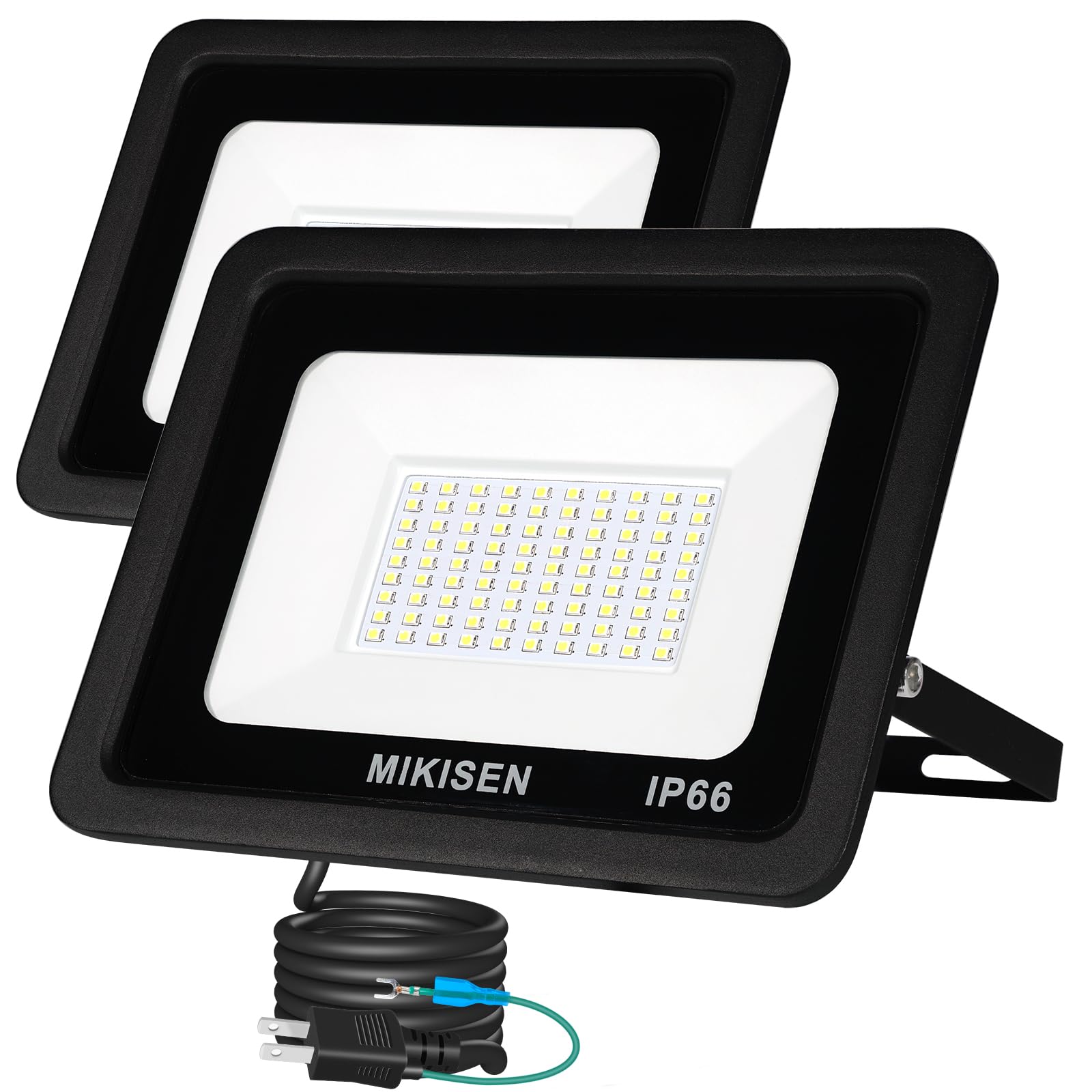 仕様：【スイッチなし】【定格入力：AC90-110V / 50~60Hz】【消費電力：80w】【ケーブル長:1.8m、アース端子付2Pプラグ】【色温度：6500K 10000LM】【演色性：Ra≧80 】【発光角度：120°】【本体材質:ア...