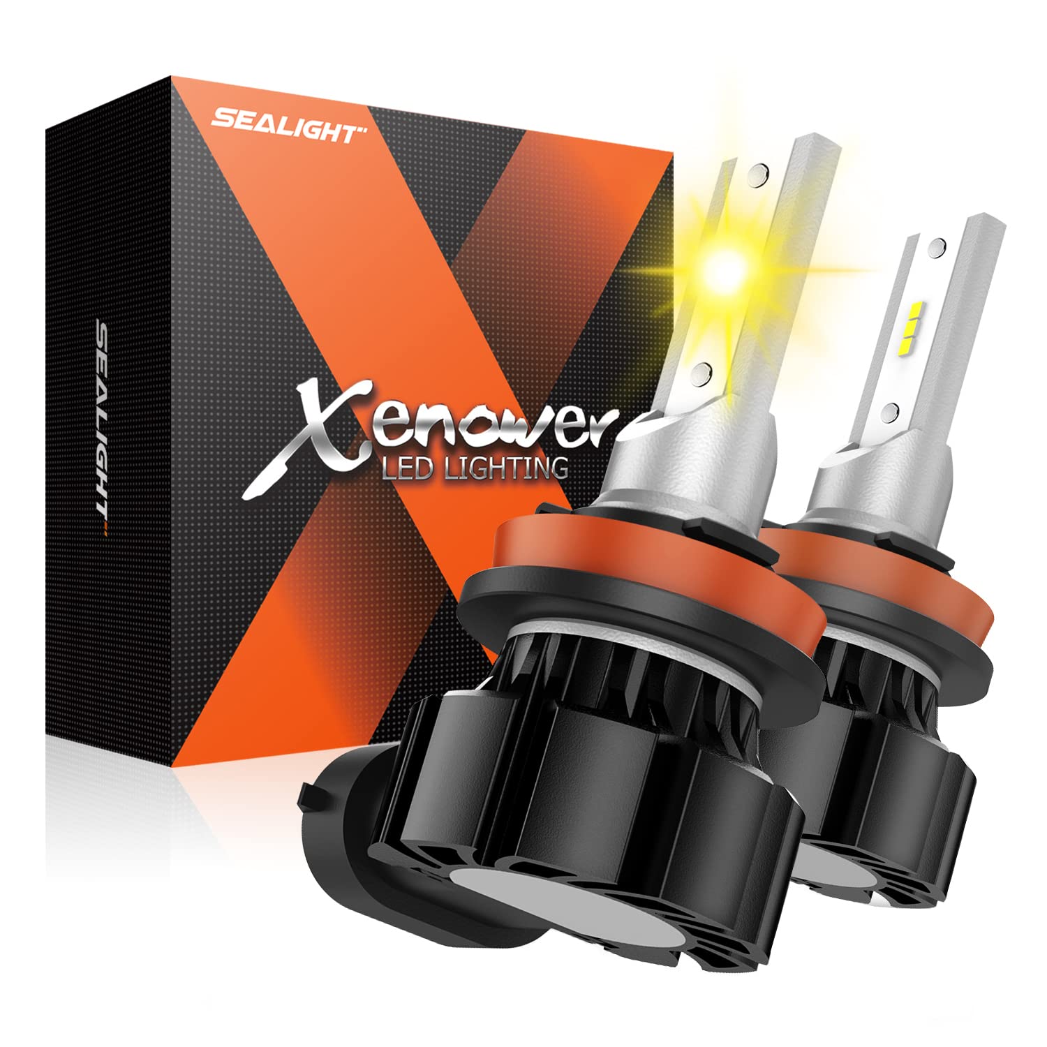 この商品について【視認性の高いイエローフォグランプ】イエローのLEDフォグランプは高輝度の6連LED素子を搭載し、明るさは8000LMまで 達し、均一で高効率な発光を実現しながら、安定性も大幅に向上させます。光は視認性の高いイエローで、大雨...