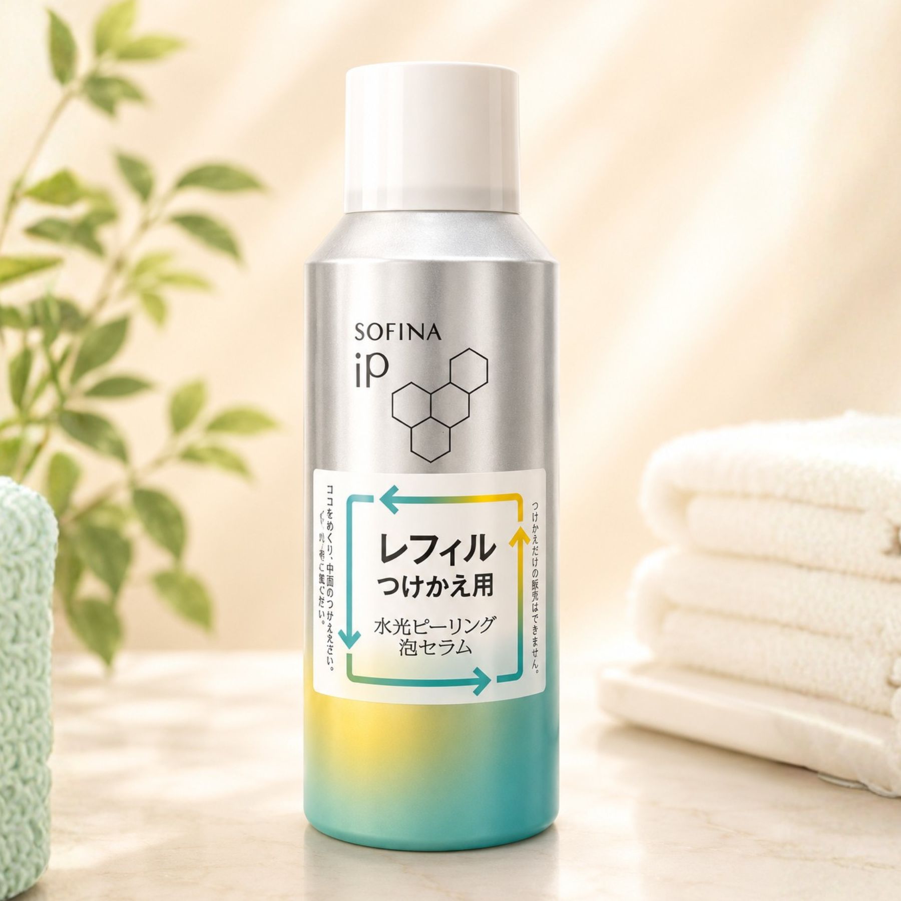 ■ DETAIL 商品詳細 ■ 商品名 SOFINA iP 水光ピーリング 泡セラム〈ふきとり美容液〉 [レフィル 120g] つけかえ用 商品説明 「使用方法」●顔は濡らさずにお使いください。●2層式の中身のため容器をよく振ってから、頭部...
