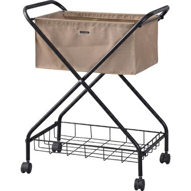 折りたたみが出来るバスケットワゴンです。フレームを開いて下部棚、上部バスケットを取りつけるだけになります。洗面はもちろん、ダイニング、デスクの横などにも利用が出来ます。車に積み込みが出来ます。 サイズ：W52.5×D35×H66 素材：スチ...