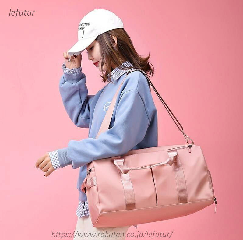 ■素材： メイン素材: ナイロン ■サイズ：(単位cm） Lサイズ：49 * 24 * 25CM Sサイズ：40 * 20 * 21CM 【3way利用可能】乾湿分離ポケット有り：外側3（靴袋、フロントポケット、チャック袋）内側1（防水ポケ...