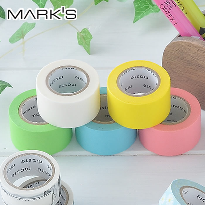 商品名 マークス マステ 水性ペンで書けるマスキングテープ FA04 商品詳細 サイズ 【テープ全長】約10m 【テープサイズ】約Φ43×D15mm 【巻芯内径】約Φ25mm 重量 約18g 素材 和紙 原産国 日本 備考 ※こちらの商品は...