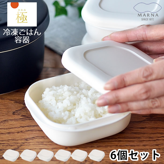 商品名 極 冷凍ごはん容器 6個セット 商品詳細 サイズ 約 W12.1×D12.1×H4.6cm/1個あたり 重量 約87g 容量 約280ml 素材 ポリプロピレン 耐熱温度：140℃ 耐冷温度：-20℃ 仕様 レンジ加熱時間の目安(一...