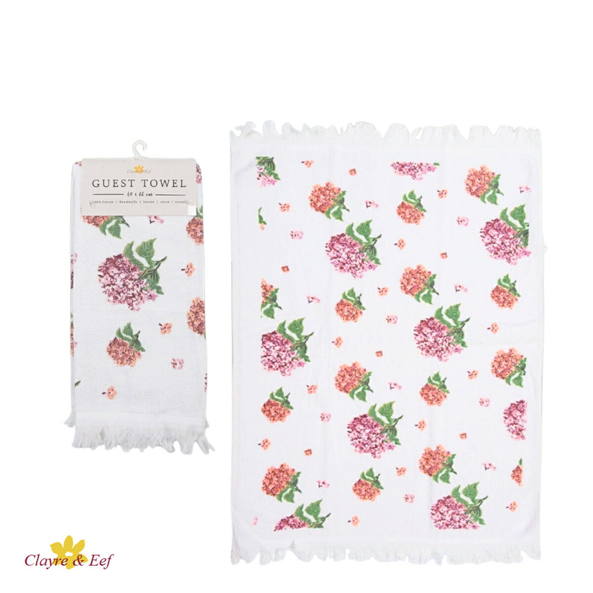 商品概要オランダのファブリックメーカー、、Clayre & Eef　クレア&イーフのオリジナル商品、ゲストタオル、またはフェイスタオルです。 オランダ本社でデザインされた、御伽の国に出てくるような乙女チックなデザインは、花や果物、動物、人形...