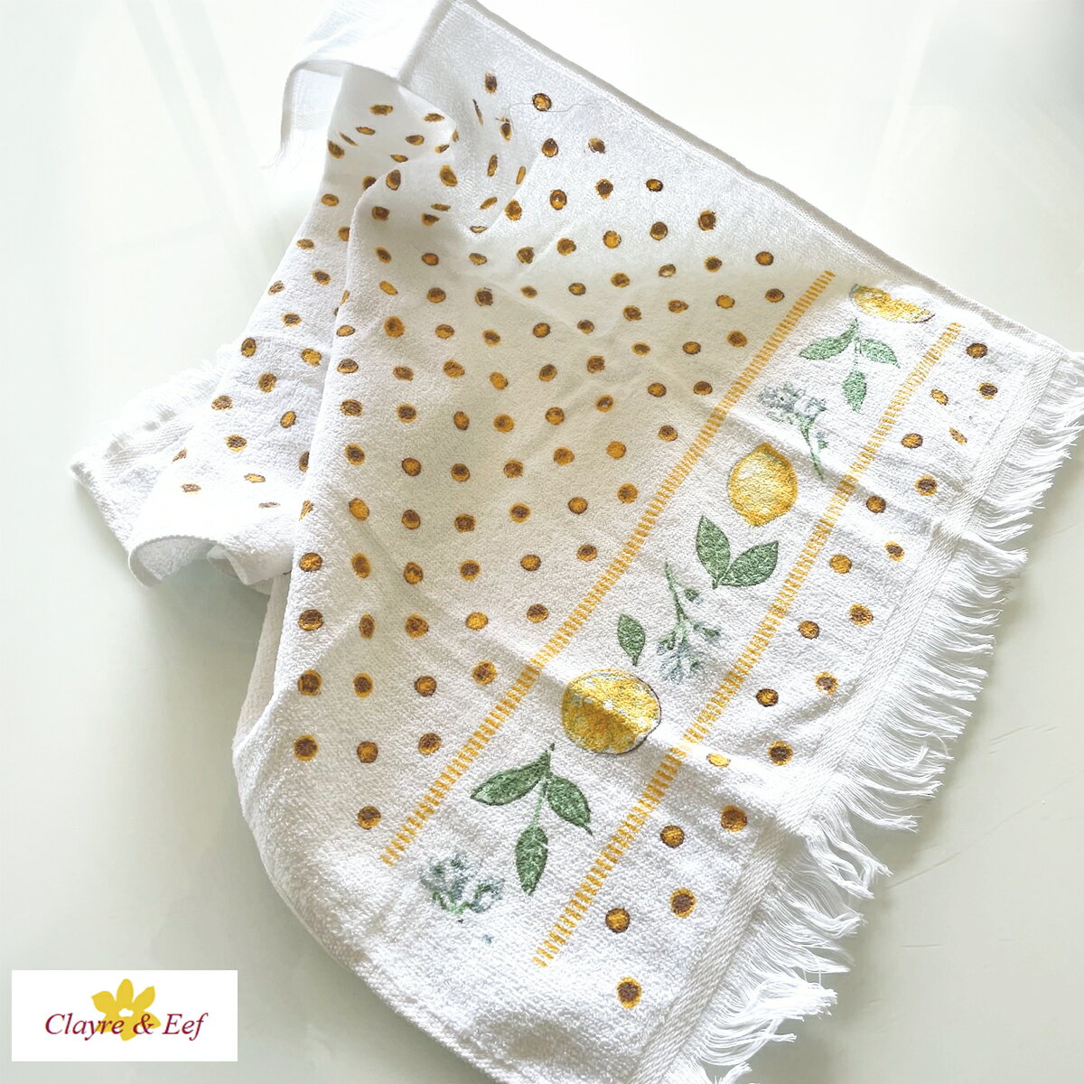 商品概要オランダのファブリックメーカー、、Clayre & Eef　クレア&イーフのオリジナル商品、ゲストタオル、またはフェイスタオルです。 オランダ本社でデザインされた、御伽の国に出てくるような乙女チックなデザインは、花や果物、動物、人形...