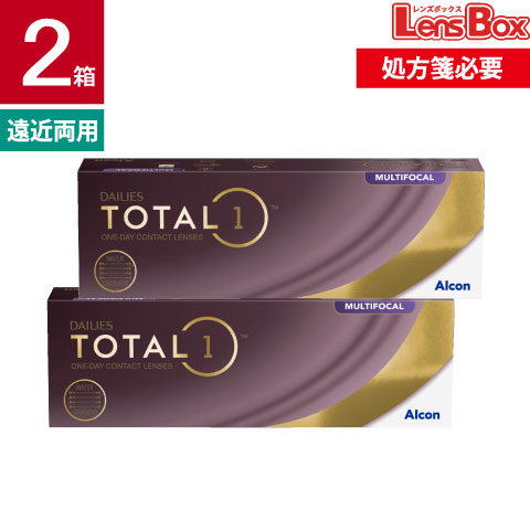 商品名デイリーズ トータルワン マルチフォーカル 2箱セット 内容量1箱30枚入り タイプ遠近両用・ワンデー・1日使い捨てタイプ BC(ベースカーブ)8.50 DIA(レンズ直径)14.1mm ADD(加入度数)+1.25LOW/+2.00...