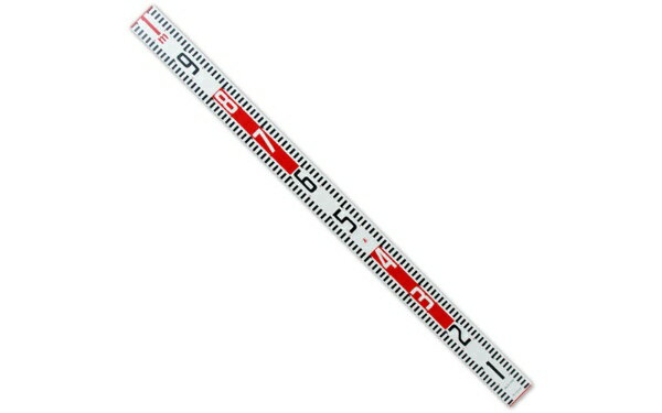 ■アルミ製の薄くて軽い標尺です。 ■中央にリブを立ててあり、衝撃に強い構造です。 ■＜材質＞本体：アルミ　先端部：ポリプロピレン樹脂