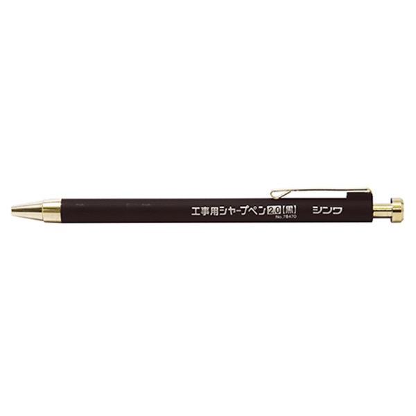 ■鉄材、コンクリートなどへの書き込みに使用するシャープペン ■折れにくくなめらかな書き味です ■サイズ：142×9×12（mm） ■重量：13g ■パッケージサイズ：200×44×12.5（mm） ■パッケージ重量：13g ■材質：ボトル・...