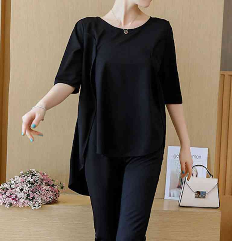 【カラー】ブラック【サイズ】XL 2XL 3XL【サイズ表記】サイズ/cm ・Lサイズ:着丈79 身幅100 肩幅38 袖丈37.5 ・XLサイズ:着丈80 身幅105 肩幅39 袖丈38.5 ・2XLサイズ:着丈81 身幅110 肩幅40...