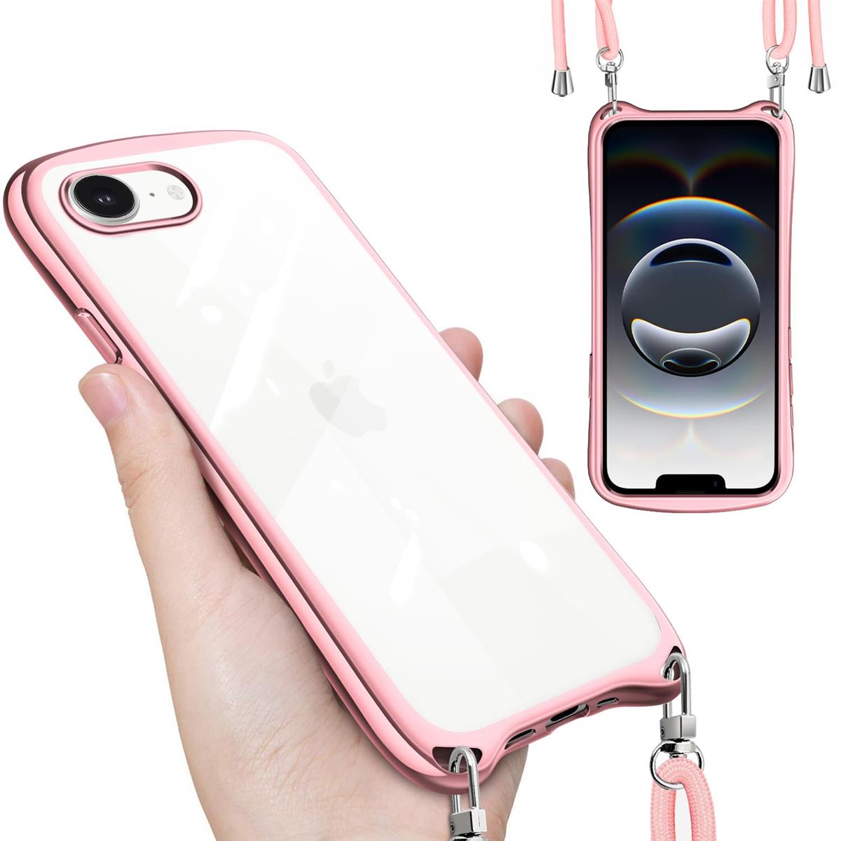 【対応機種】iPhone 16e に対応、機種を間違いないようご注意下さい。【実用性高い・人気オシャレケース】ショルダーストラップ付き、取り付けや長さ調整が非常に簡単。特にポケットのない服が多いので、外出時に肩にかけるととても便利です。ショ...