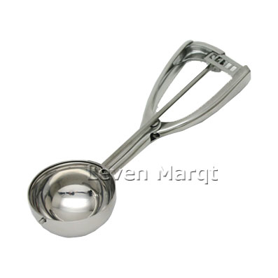 　アイスクリーム ディッシャー (選べる2容量) アイスクリームを丸くくり抜くためのディッシャーです。 アイスクリーム以外にも、ポテトサラダ、肉団子など用途はアイディア次第で広がります。 35ccは一般的なアイスクリームより少し小さめなので...