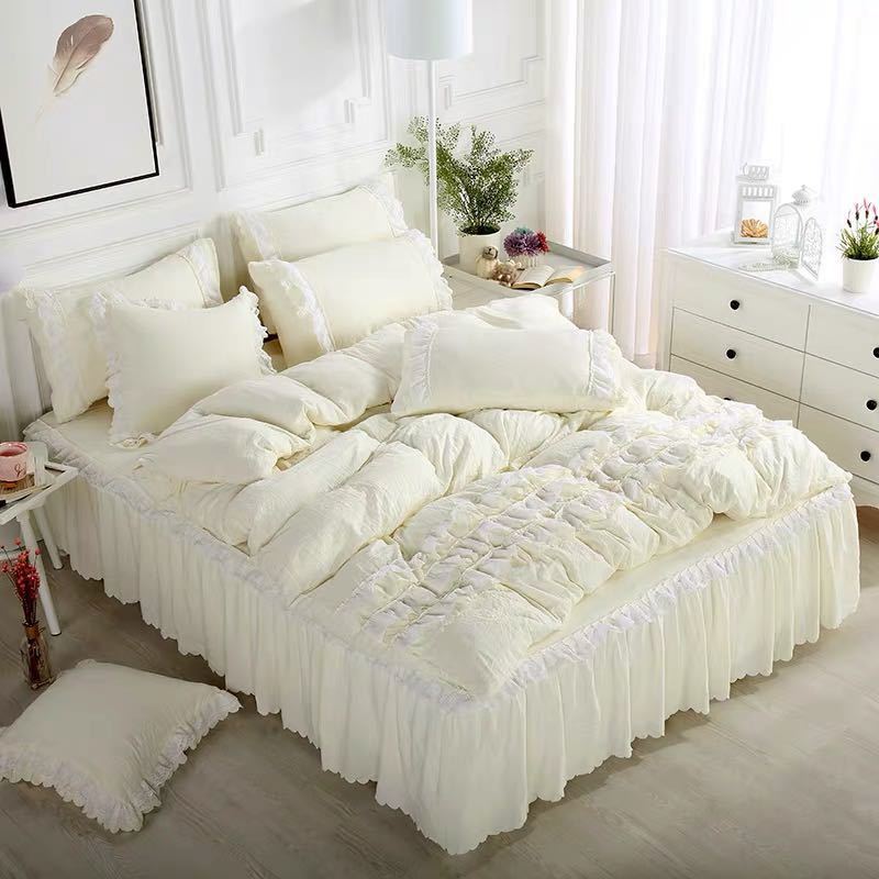 商品サイズ・組成について（カバー4点セット)【素材】ポリエステル100％ベッドパッド1点 ：150x200（cm）掛布団カバー1点： 約200x230 （cm）枕カバー2点： 約48x74cm★購入後のキャンセルは、ご遠慮ください。★検品の...