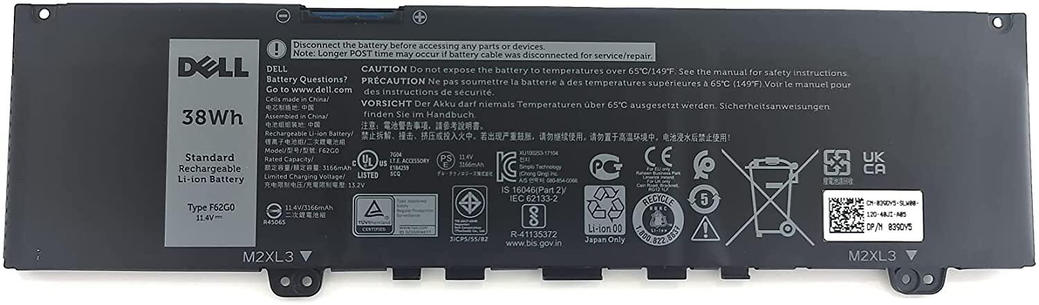 商品情報商品名: 純正 Dell バッテリー商品概要: スペック: 公称電圧 11.4V 公称容量 3166 mAh/ 38 Wh 型番:F62G0 保証期間: 当店より1年間動作保証対応機種一覧: DELL Inspiron 13 700...