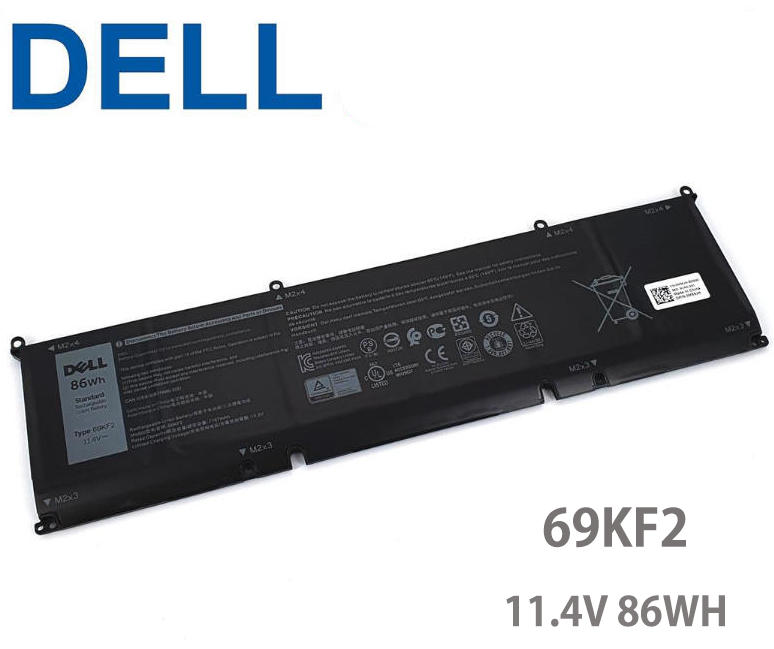 商品情報商品名: DeLLノートパソコン用バッテリパック商品概要: スペック: 公称電圧 11.4V 公称容量 7167 mAh/ 86 Wh 型番: 69KF2 保証期間: 当店より1年間動作保証対応機種一覧: DELL Alienwar...