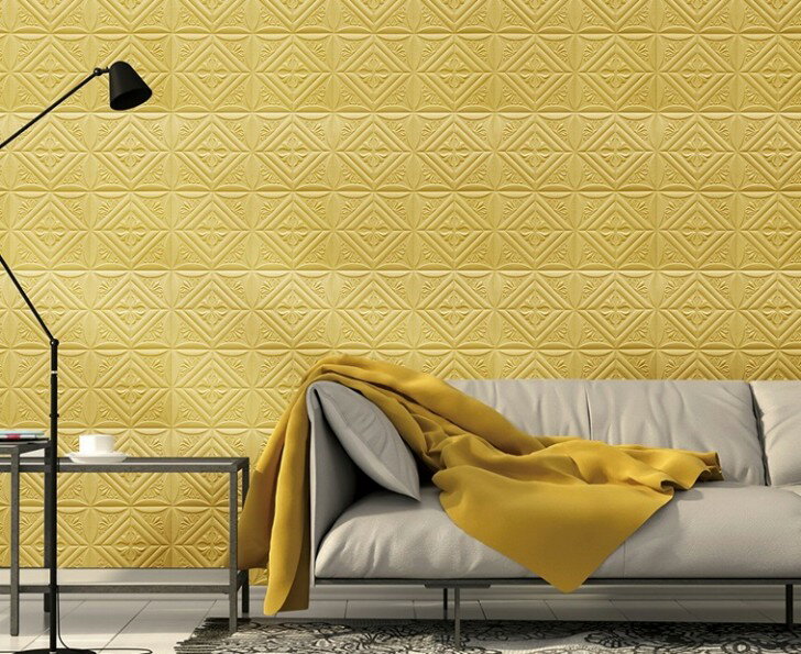 ◆厚さ：0.6cm◆状態：新品◆材質：XPEエコ フォーム◆50枚 70cm×70cm◆裏面に粘着性があり、はがすと、壁に貼ることができる3D壁紙◆防水 汚い防止 カビ防止◆貼り付け方は簡単。各場所に適用！◆手作業での採寸の為、若干誤差があ...