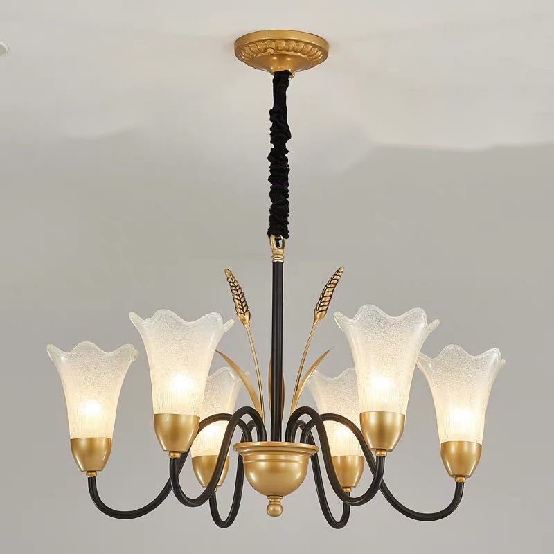 【商品仕様】■E14白熱球、電球型蛍光灯、LED電球使用可能■使用電球：6個（※電球は付属しておりません）■商品外寸：幅約69 x 高さ43（cm)※サイズの誤差は多少発生します。ご了承下さい。◆取付工事は電気工事士にご相談してください。◆...