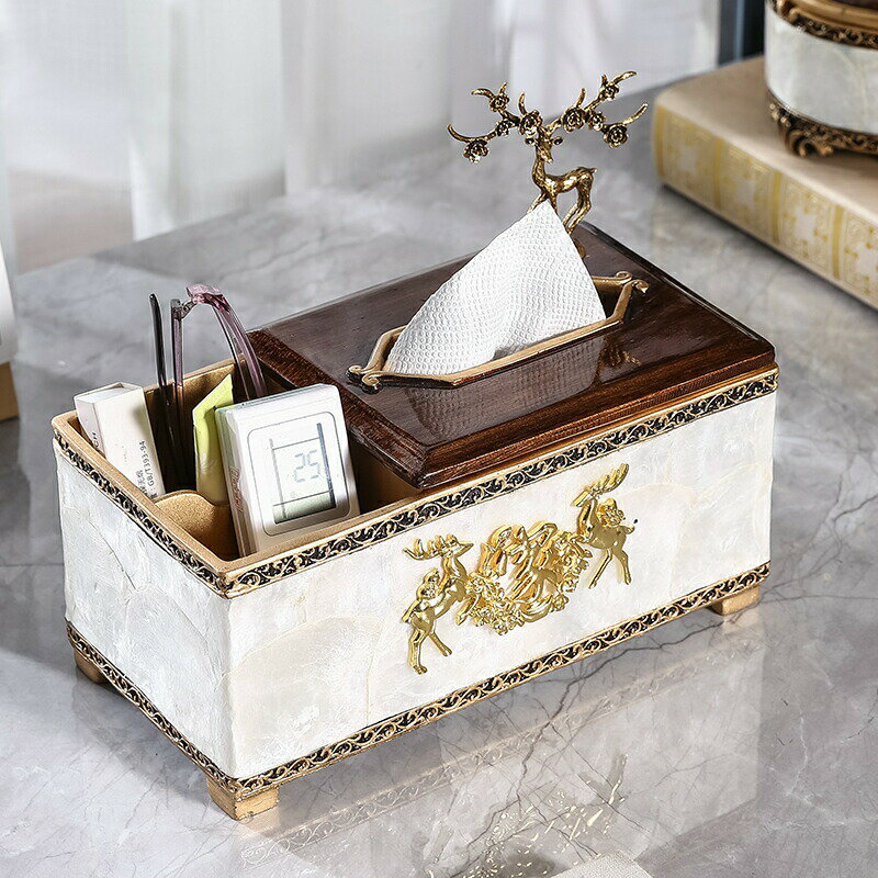 TI45高級感のある ．ティッシュケース 小物入れ　収納付きティッシュケースA/TI45●商品サイズ：26 x 13 x 20.6 (cm)●材質：ABS樹脂、プラスチック、貝、他☆☆★★★★★★★★★★★★★☆☆◆お客様のご覧になっている...