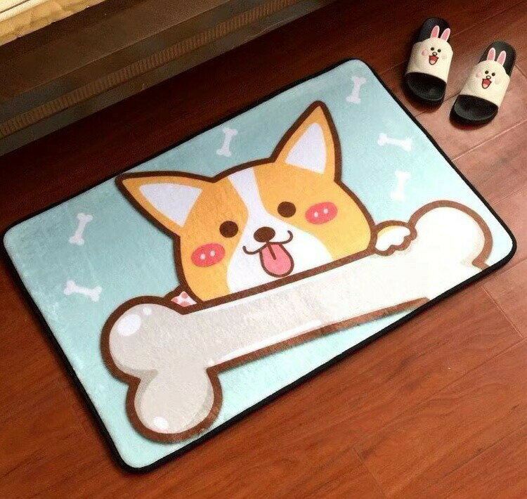 ラグマット リビングマット 玄関マット カーペット．お風呂マット 90x60cm 犬柄雑貨玄関マット厚さ：0.6cmサイズ：90x60（cm)★購入後のキャンセルは、ご遠慮ください。★検品のため開封してある場合があります。★複数ご注文の場合...