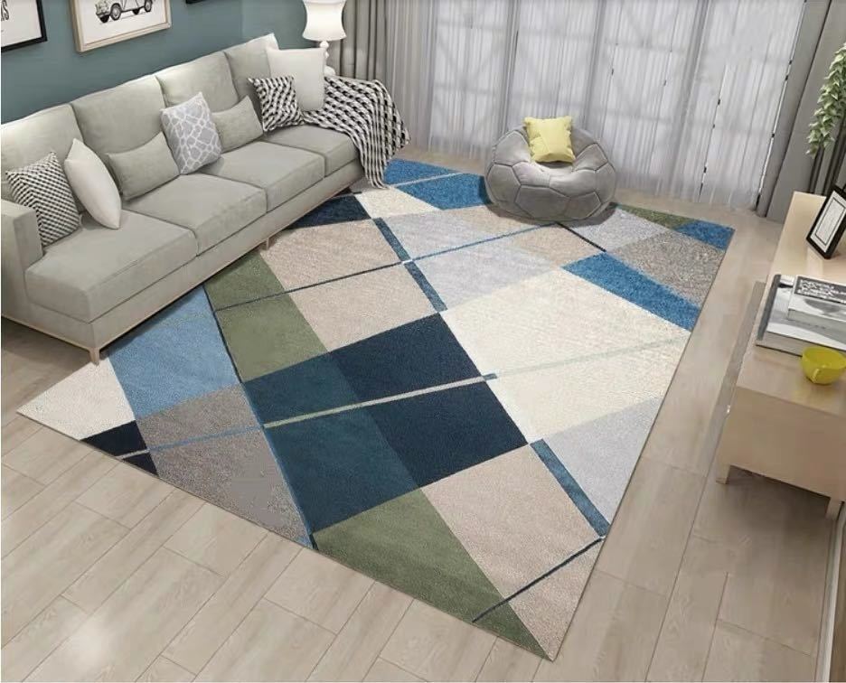 サイズ：160x230（cm)厚さ：0.8cm素材表地：ポリエステル100％裏面：不織布(PVC点滑り止め)サイズオーダー可能です備考　開封後は新品の為においのする場合がございます。こちらのにおいは、時間の経過により消えていきますのでご安心...
