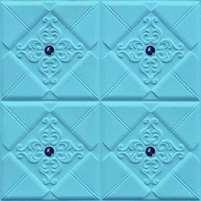 ◆厚さ：0.6cm◆状態：新品◆材質：XPEエコ フォーム◆50枚 60cm×60cm◆裏面に粘着性があり、はがすと、壁に貼ることができる3D壁紙◆防水 汚い防止 カビ防止◆貼り付け方は簡単。各場所に適用！◆手作業での採寸の為、若干誤差があ...