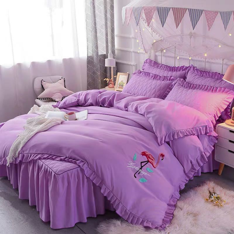 商品サイズ・組成について（カバー4点セット)【素材】ポリエステル　100％ベッドパッド1点 ：150x200x45 （cm）掛布団カバー1点： 約200x230 （cm）枕カバー2点： 約48x74cm★購入後のキャンセルは、ご遠慮ください...