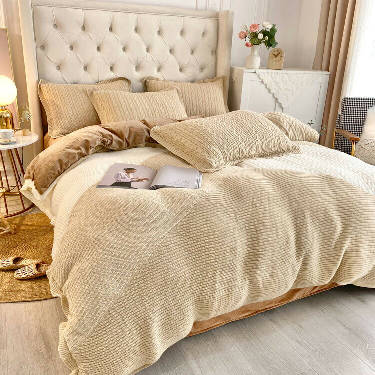 BS15冬用フランネル寝具 ワイドダブル ベッド用品4点セット ボックスシーツ冬用フランネル寝具A/BS15商品サイズ・組成について（カバー4点セット)【素材】ポリエステル 100％ベッドパッド1点 ：245 x 250（cm）掛布団カバー...