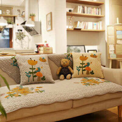 ソファーカバー　滑りどめ生地　シーズン通用タイプ　サイズオーダー可能ソファーシート ソファーカバー:一点 : 70 x 150 （cm)二点 : 70 x 70 (cm)材質:ポリエステル、エステル★底は滑りどめ付き★肘掛けクッション及びク...