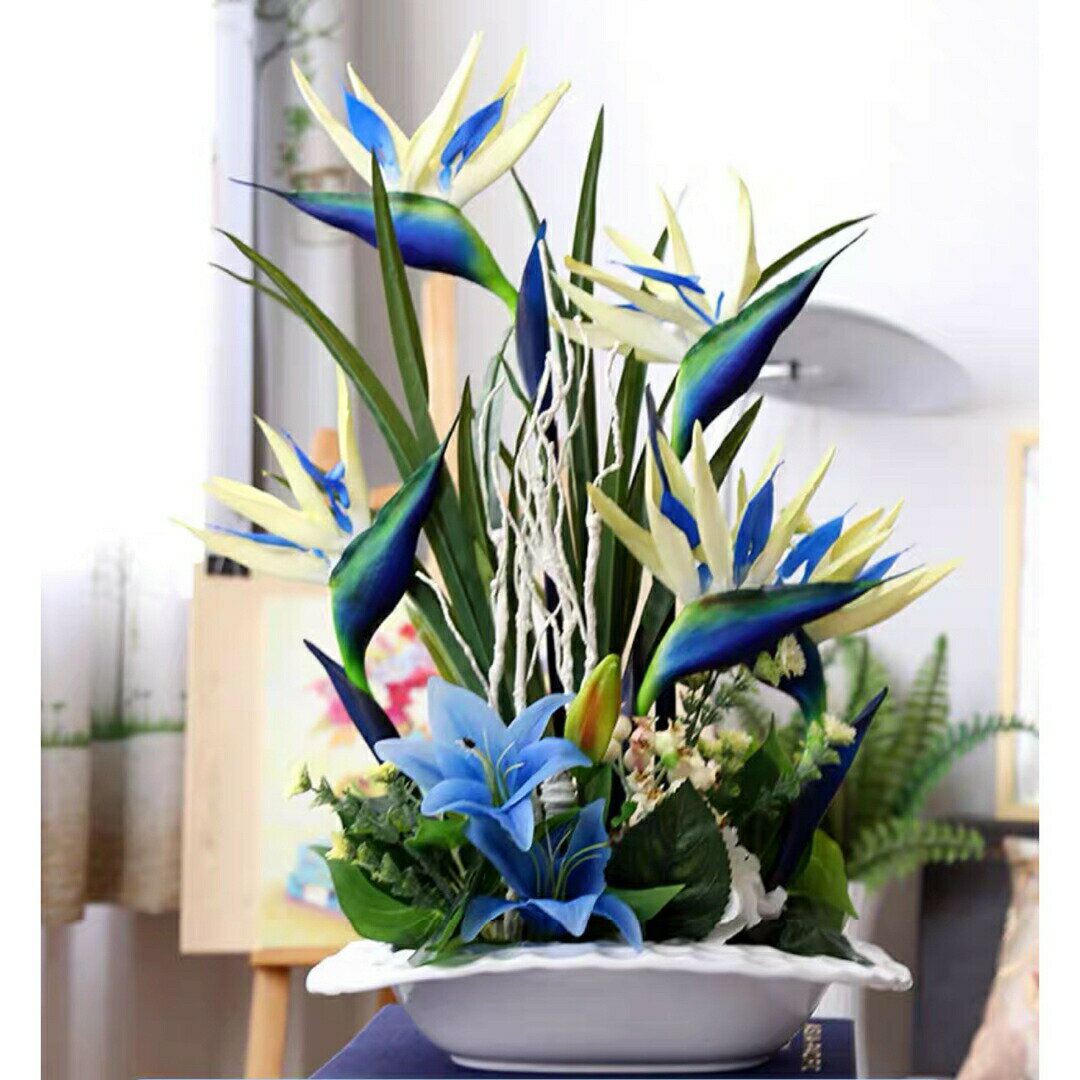 商品説明品名：飾り用造花セット本体のサイズ：幅約45?x?奥行20?x高さ約65（cm）内容：造花、花瓶素材：ポリエステル製★在庫は日々変動しておりますので万が一売り切れの場合は注文をキャンセルさせて頂く場合がございます。お早めにご注文お願...