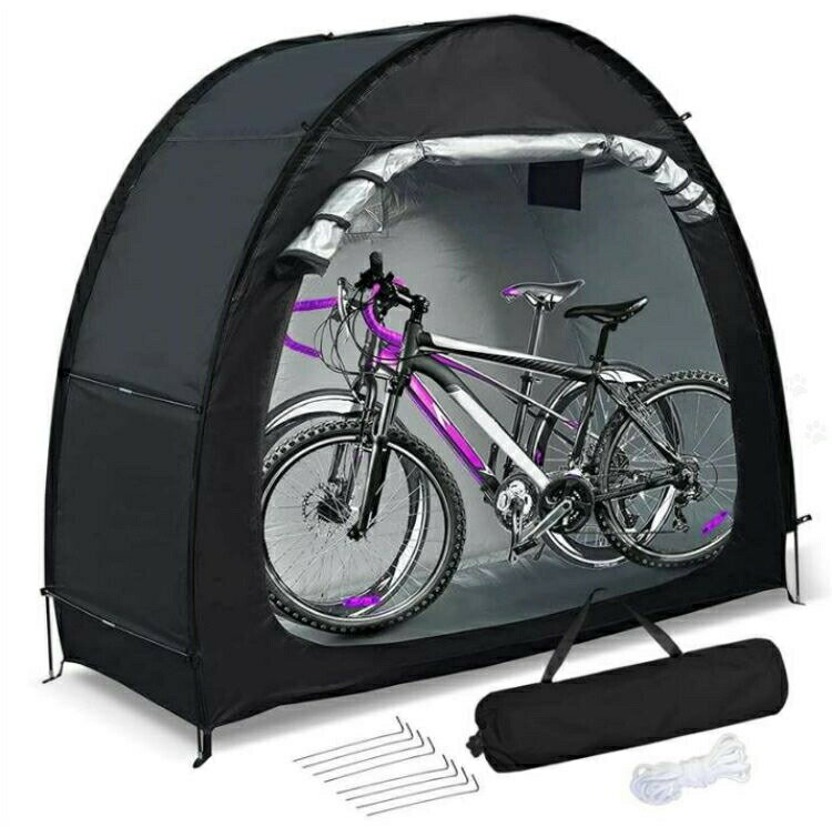 cm、折りたたみサイズ：50X15X15 cm、重さ2.3 KG、大人用自転車1-2台収納可能。自転車置き場屋外高品質の420 Dオックスフォード布とコーティング防水裏面を用いて作られた耐水圧は4000 mmで、すべての継ぎ目はダブルステッ...