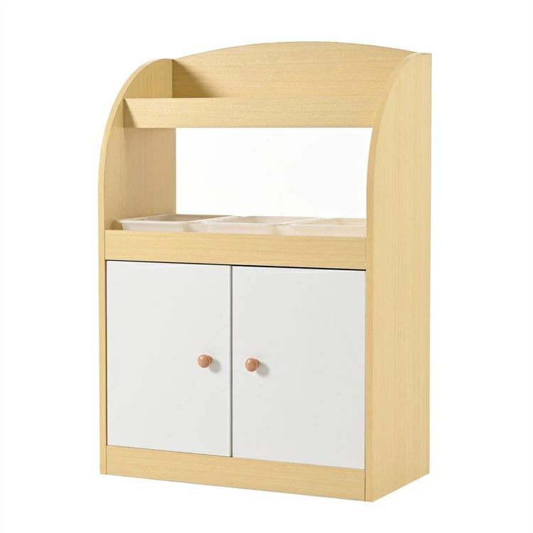 複数の本を同時に収納でき、お気に入りの本をすっかり収納できます。読みたい絵本がすぐに見つかるから、楽しく選ぶことができます。絵本、おもちゃなどの散らかりがちな小物をたっぷり収納できます。細々としたおもちゃもこんなにスッキリ。どんどん入れるだ...