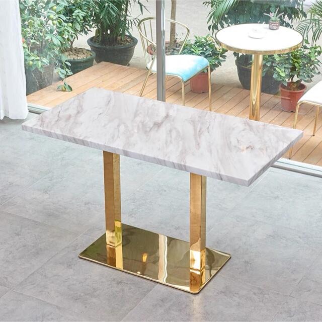 商品説明状態：新品未使用サイズ：幅120x奥行60x高さ75 (CM)材質：金属丶人造大理石丶ラッカー塗装 丶他お客様のご覧になっているモニター等により多少色が異なる場合がございます。あらかじめご了承ください。複数ご注文の場合やお急ぎの場合...